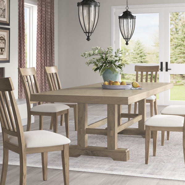 Greyleigh™ Osbourne 6 - Person Extendable Double Pedestal Dining Set & Reviews | Wayfair